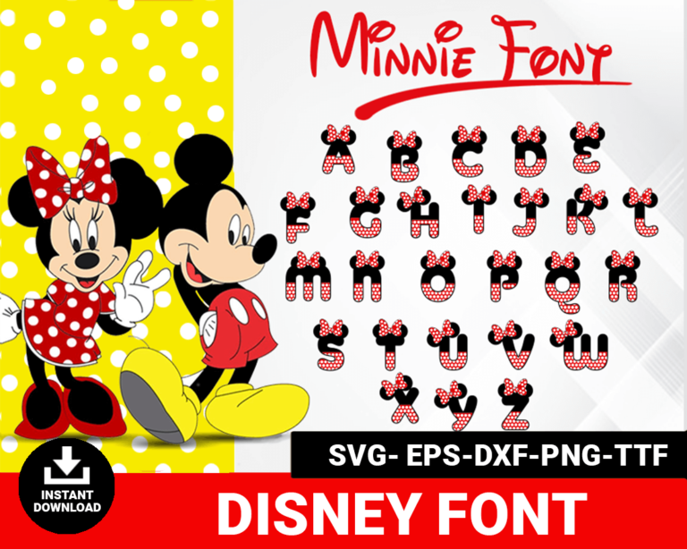 Disney font Alphabet SVG - SvgForCrafters | Free & Premium SVG Cut Files