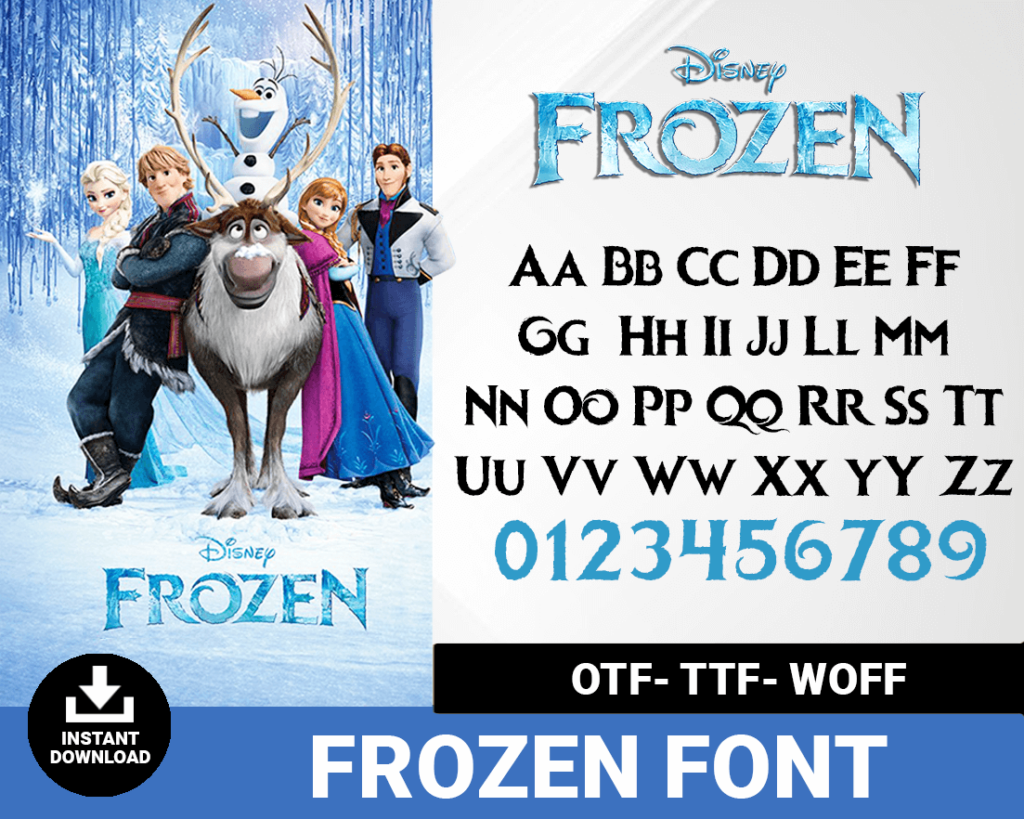 Frozen Font-Alphabet SVG - SvgForCrafters | Free & Premium SVG Cut Files