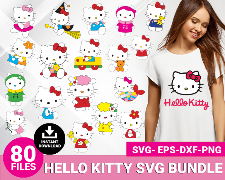 Hello Kitty mini Bundle SVG - SvgForCrafters | Free & Premium SVG Cut Files