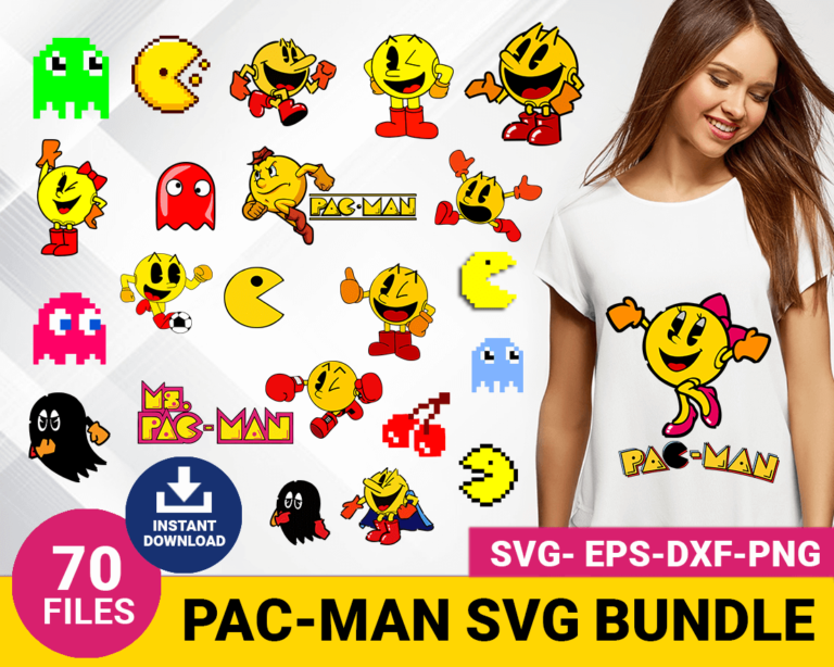 Pacman Bundle SVG - SvgForCrafters | Free & Premium SVG Cut Files