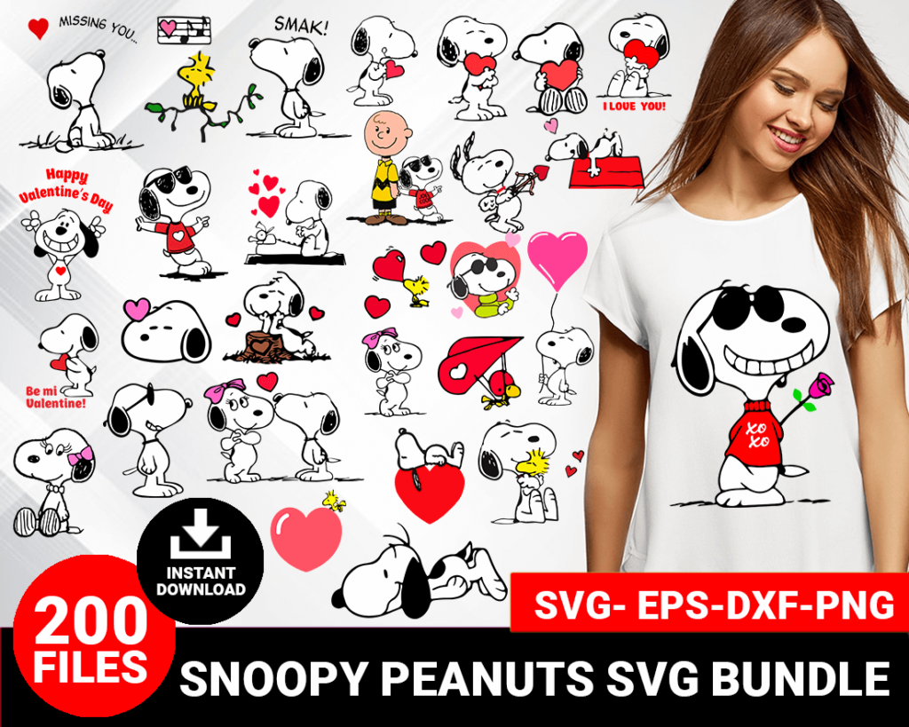 Snoopy Peanuts Bundle SVG - SvgForCrafters | Free & Premium SVG Cut Files