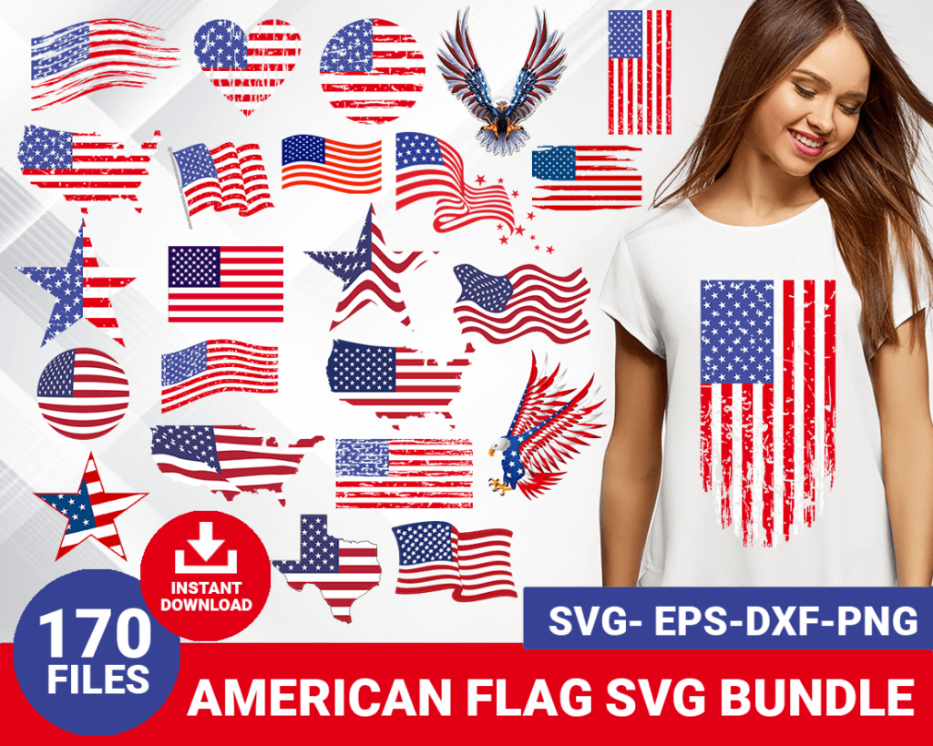 American Flag Bundle SVG - SvgForCrafters | Free & Premium SVG Cut Files